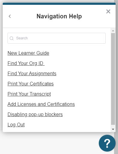 The Support Center: Learner